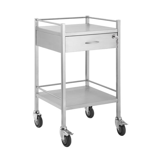 Medical hospital Stainless Steel Trolley One Drawer With Lock – ToBe ...
