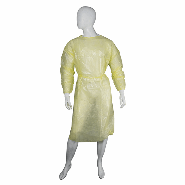 Ultra Health Hospital Grade Yellow Isolation Gown - 100 pcs/Ctn