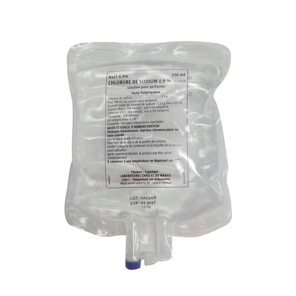 Lavoisier Sodium Chloride 0.9% solution for infusion bag 250mL – ToBe HealthCare